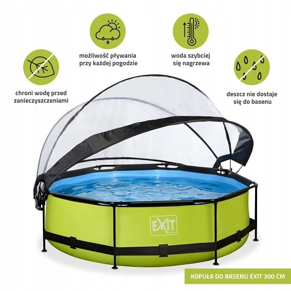 Kopuła basenowa 427 cm Exit - ceny i opinie w sklepie Dobrebaseny.pl